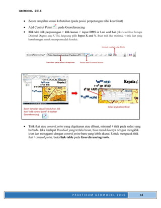 Panduan geomodel 2016 | PDF