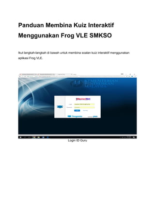 Panduan guru membina kuiz smkso | PDF