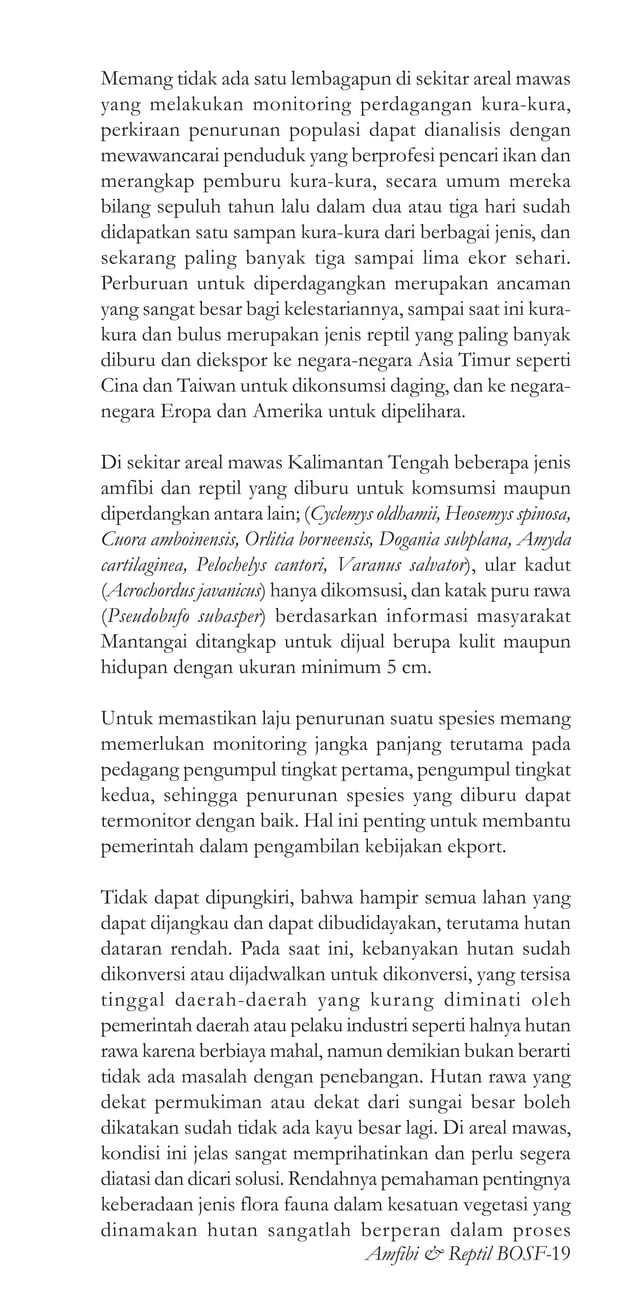 Panduan herpetofauna beratus_kalteng | PDF