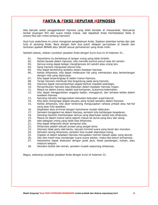 Panduan Hipnotis (Versi Lengkap) | PDF