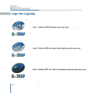 Panduan identiti korporat - Unimap | PDF