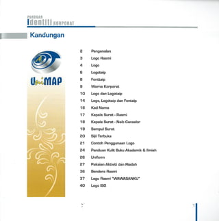Panduan identiti korporat - Unimap | PDF