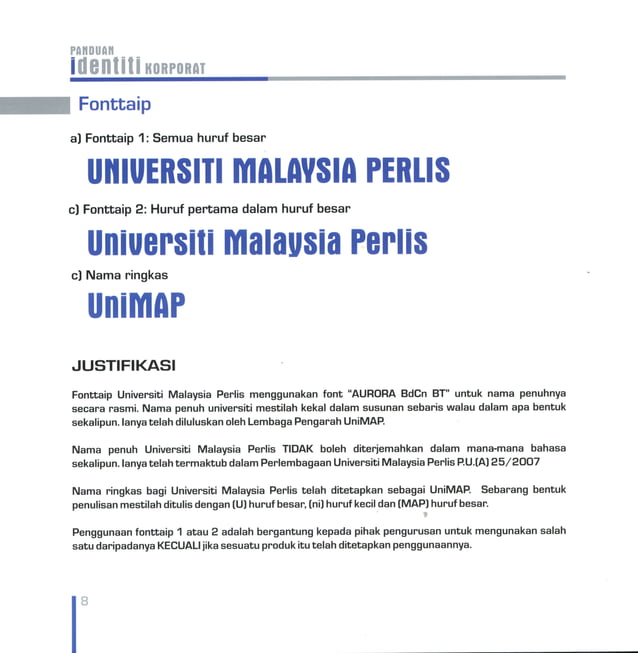 Panduan identiti korporat - Unimap | PDF