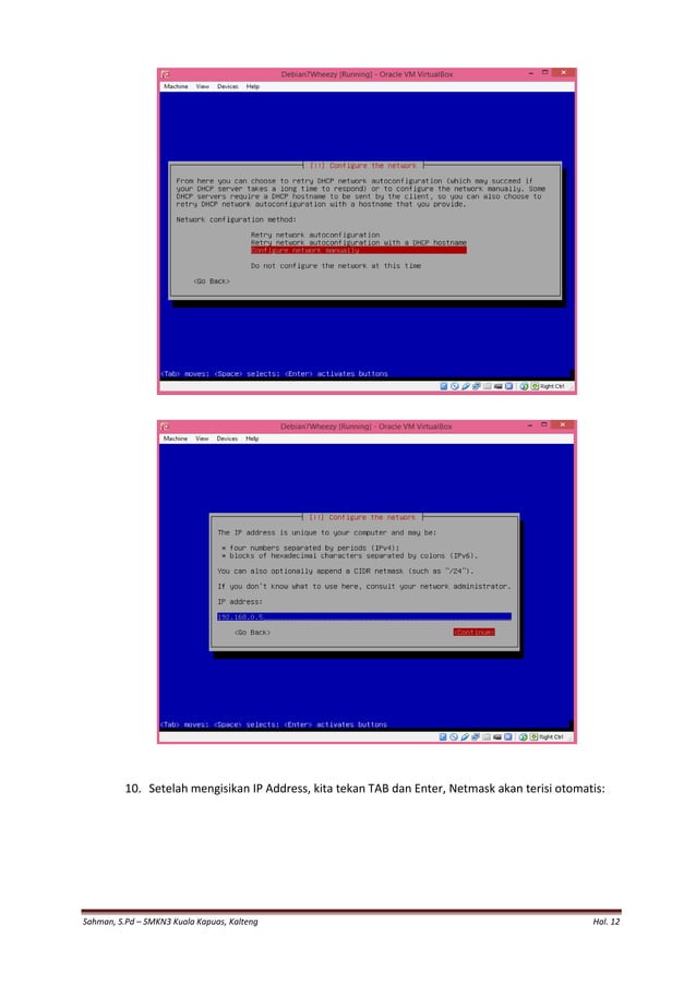 Panduan instalasi debian 7 wheezy pada virtual box | PDF