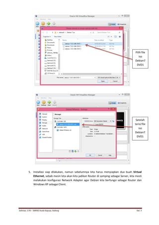 Panduan instalasi debian 7 wheezy pada virtual box | PDF