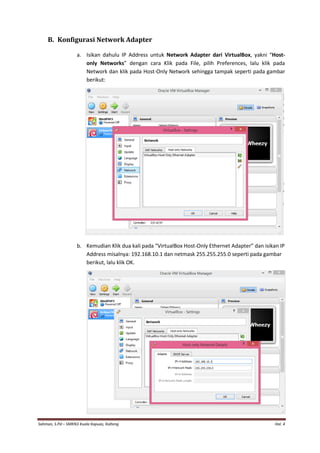 Panduan instalasi debian 7 wheezy pada virtual box | PDF