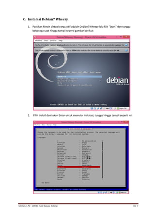 Panduan instalasi debian 7 wheezy pada virtual box | PDF