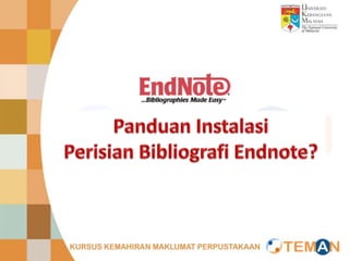 Panduan install endnote | PPT