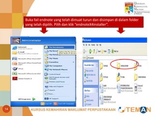 Panduan install endnote | PPT