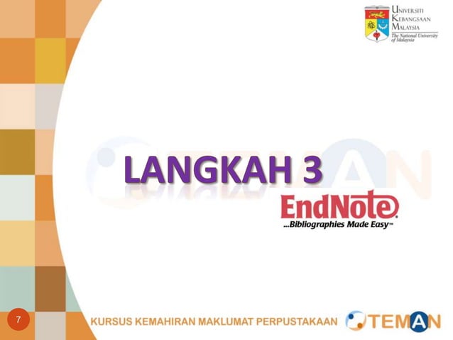 Panduan install endnote | PPT