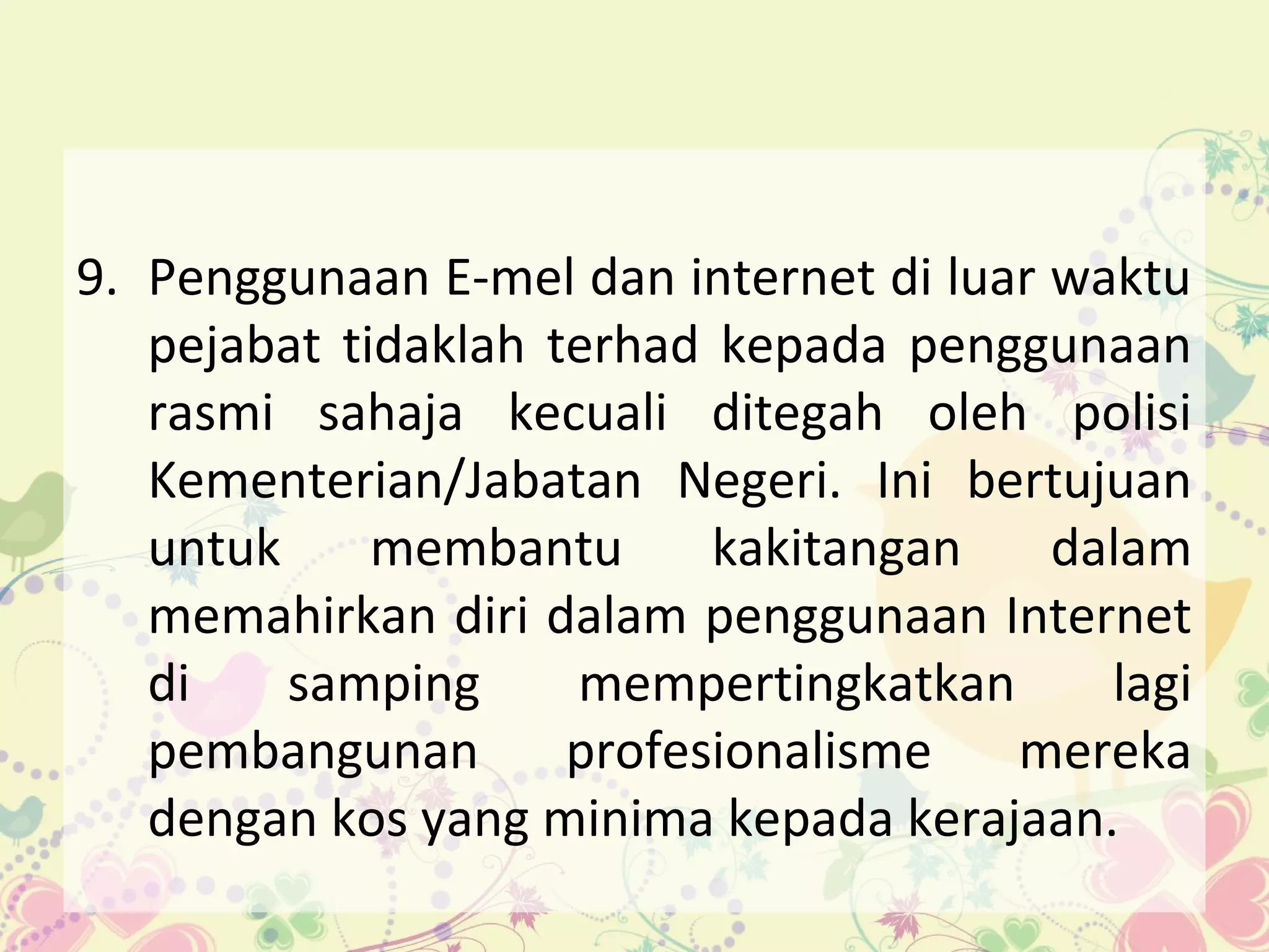 Garis Panduan dan Etika Penggunaan Internet | PPT