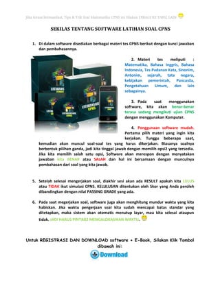 Panduan jitu mengerjakan soal matematika cpns | PDF