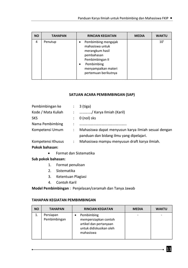 Panduan karil fkip_220213 | PDF