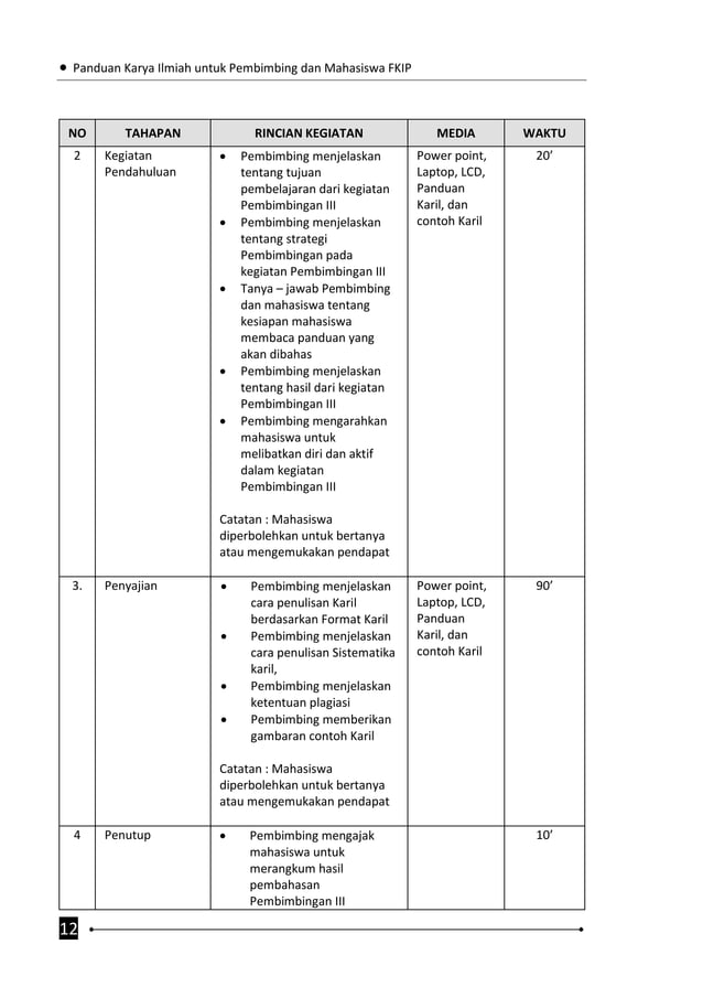 Panduan karil fkip_220213 | PDF