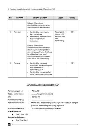 Panduan karil fkip_220213 | PDF