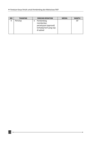 Panduan karil fkip_220213 | PDF