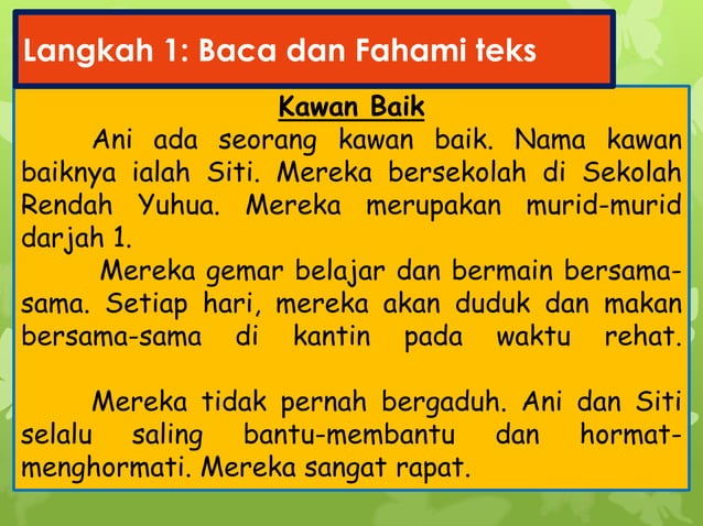 Panduan kefahaman darjah1 | PPT