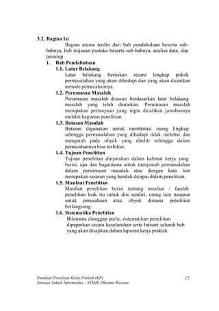 Panduan kerja praktek fix | PDF