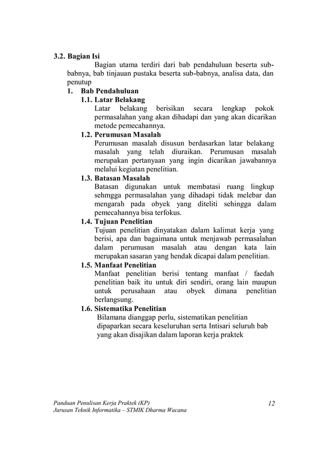 Panduan kerja praktek fix | PDF