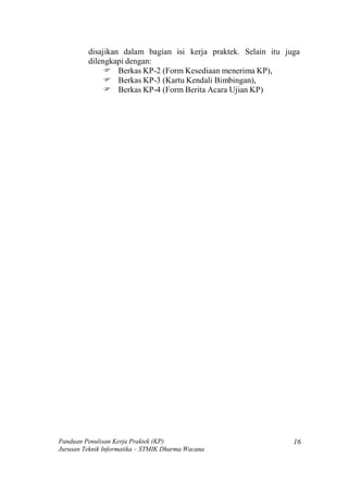 Panduan kerja praktek fix | PDF