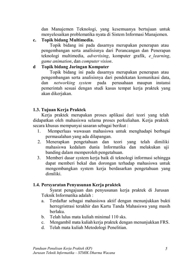 Panduan kerja praktek fix | PDF