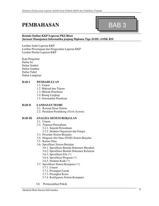 Panduan Laporan Kkp Dan Praktikum Terpadu | PDF