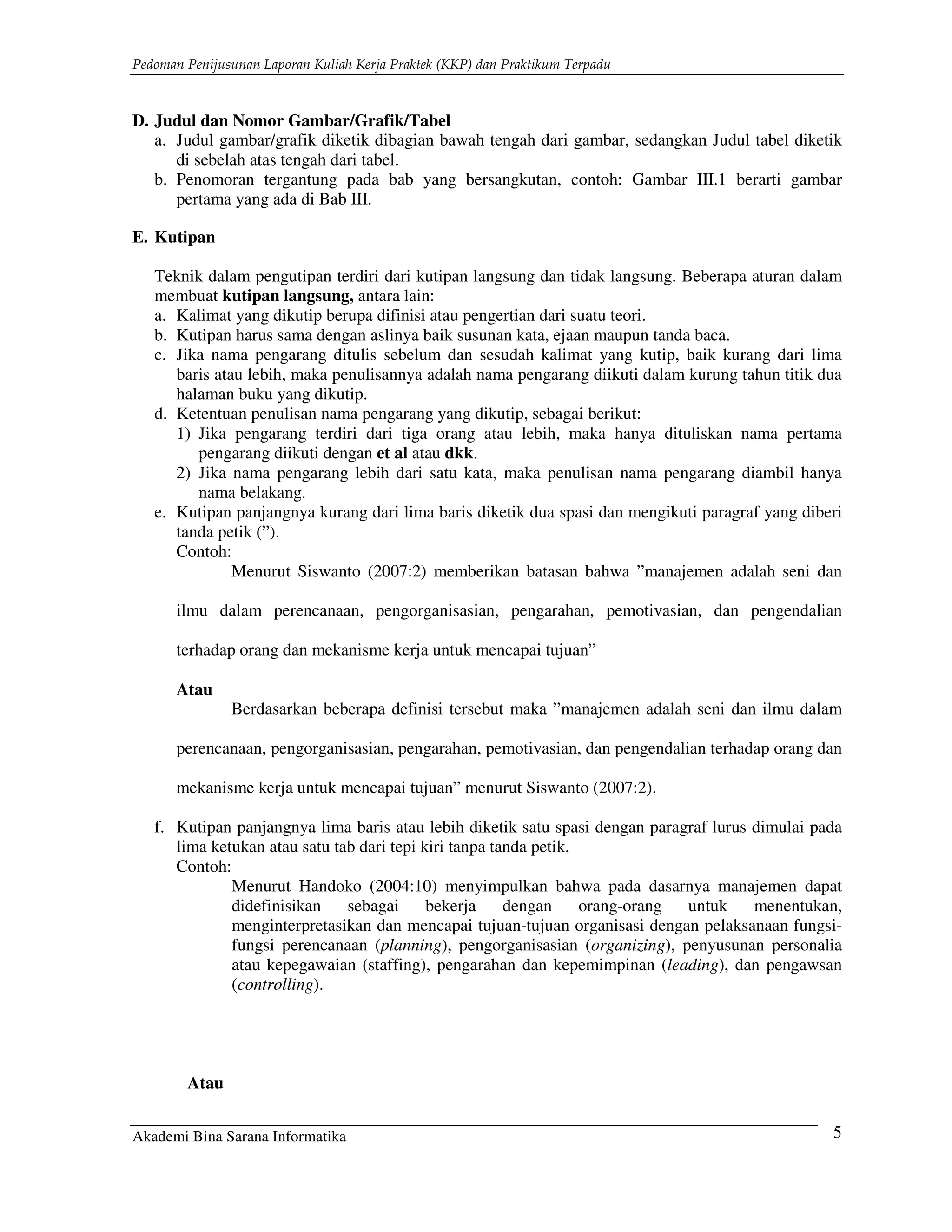 Panduan laporan kkp dan praktikum terpadu | PDF