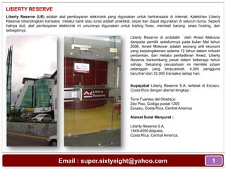 PANDUAN LIBERTY RESERVE MALAYSIA | PDF