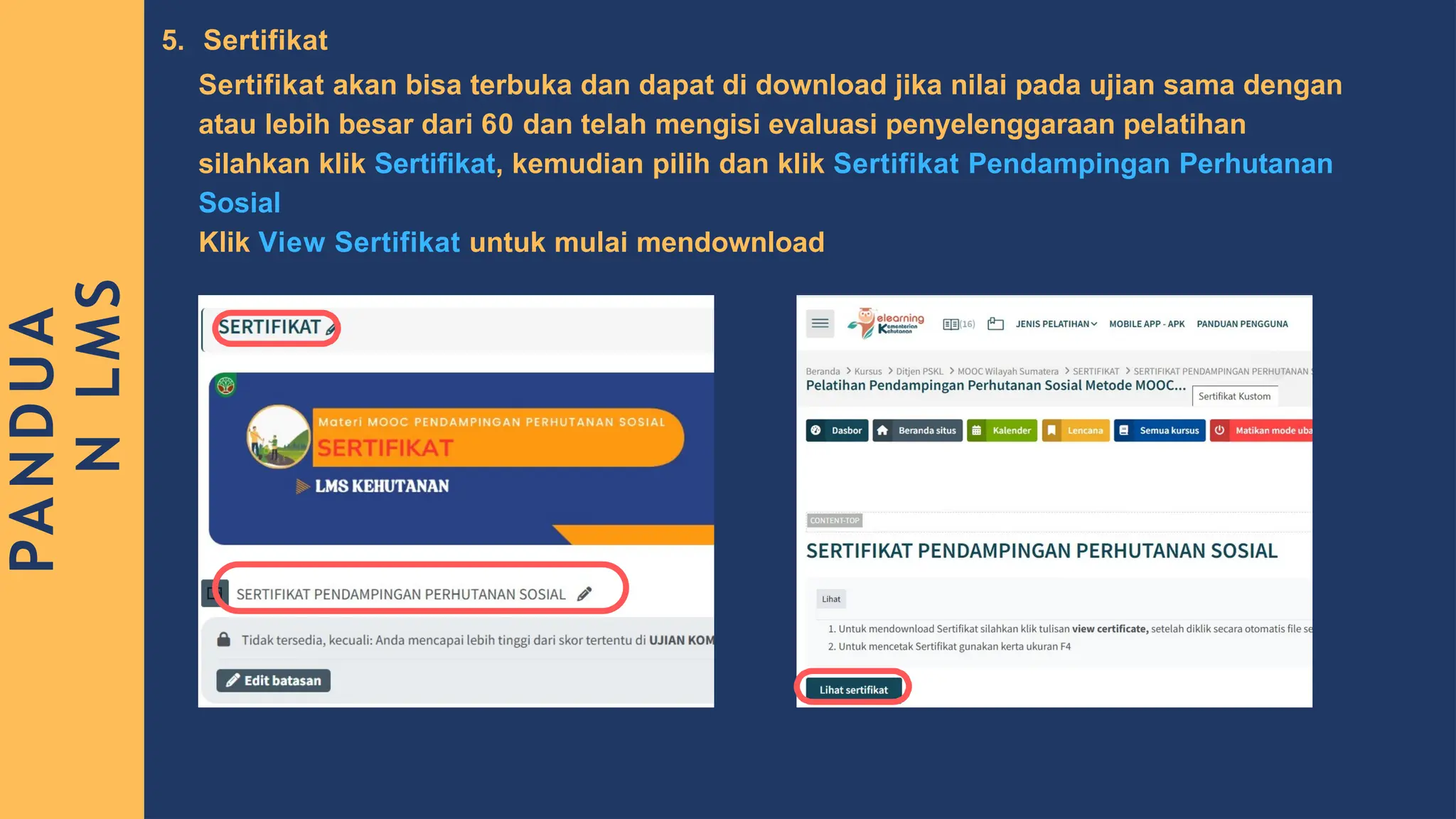 Panduan LMS Pendamping kehutanan sosial 2025 | PPTX