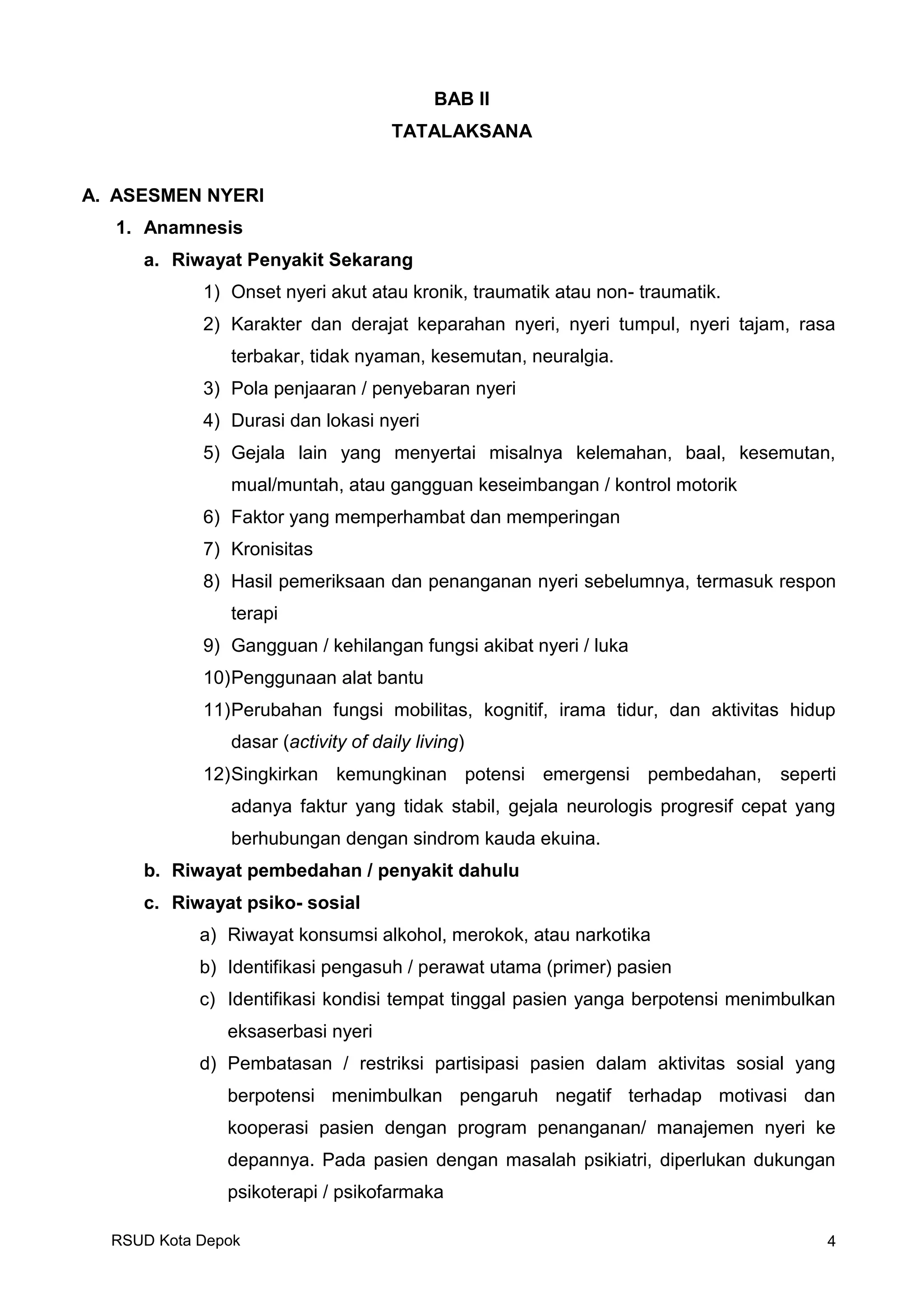 Panduan manajemen nyeri | DOCX