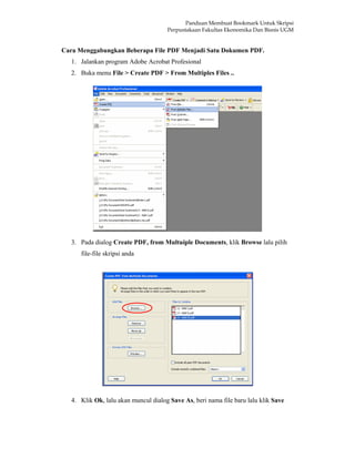 Panduan membuat bookmark | PDF