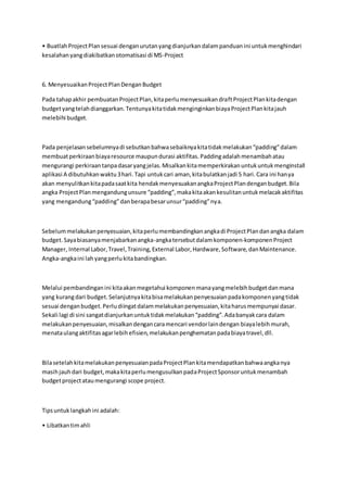 Panduan membuat sebuah project plan | PDF