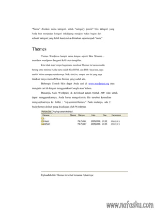 Panduan Membuat Wordpress | PDF