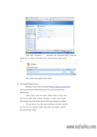 Panduan Membuat Wordpress | PDF