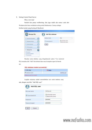 Panduan Membuat Wordpress | PDF
