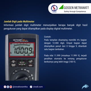 Panduan Memilih Multimeter | PDF