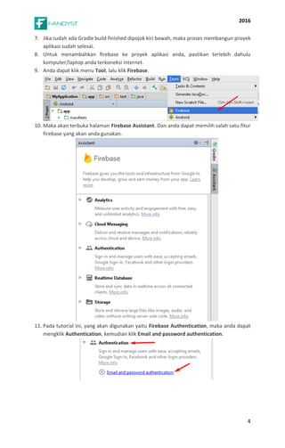 Panduan Memulai Firebase Android | PDF
