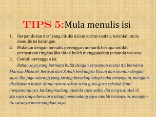 Panduan mencari isi karangan | PPTX