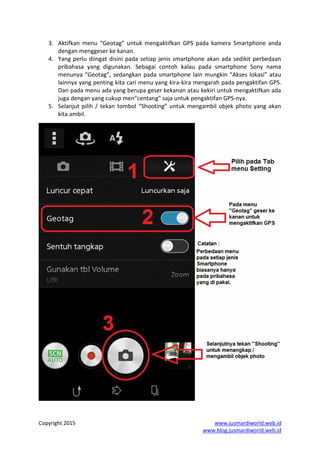 Panduan menentukan titik koordinat sekolah menggunakan smartpohone ...