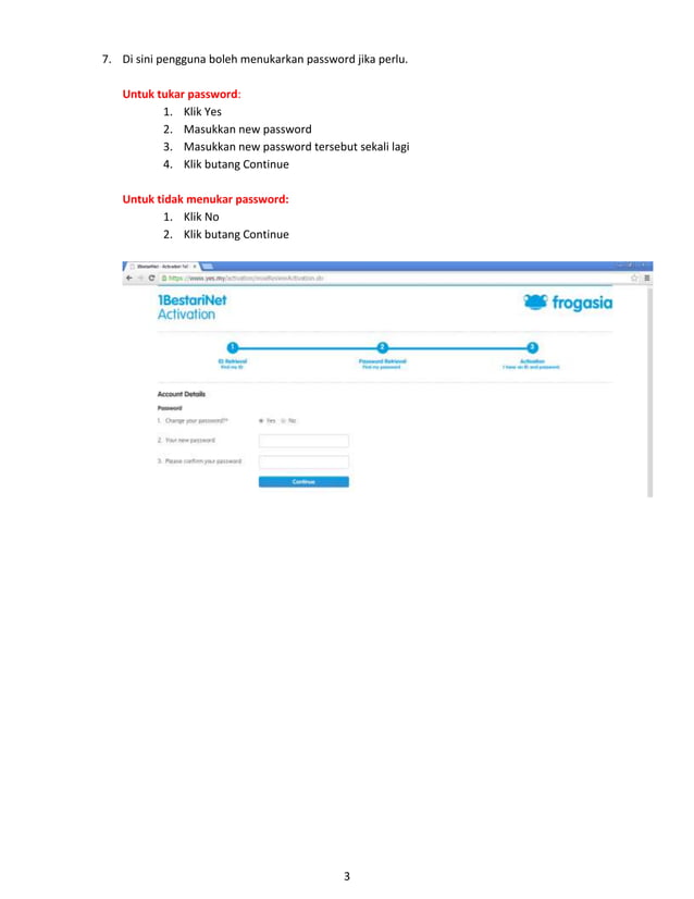 Panduan Mengaktifkan Yes ID atau Login FROG VLE menggunakan www.yes.my