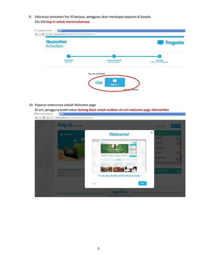 Panduan Mengaktifkan Yes ID atau Login FROG VLE menggunakan www.yes.my
