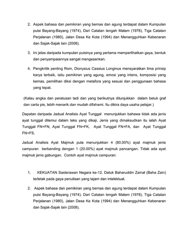 Panduan menganalisis teks untuk tugasan (1) | DOC