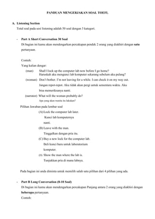 PANDUAN MENGERJAKAN SOAL TOEFL.docx