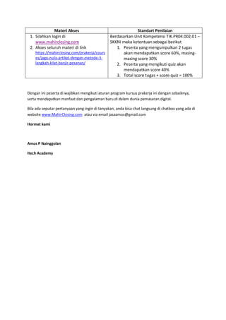 Panduan mengikuti webinar pdf | PDF