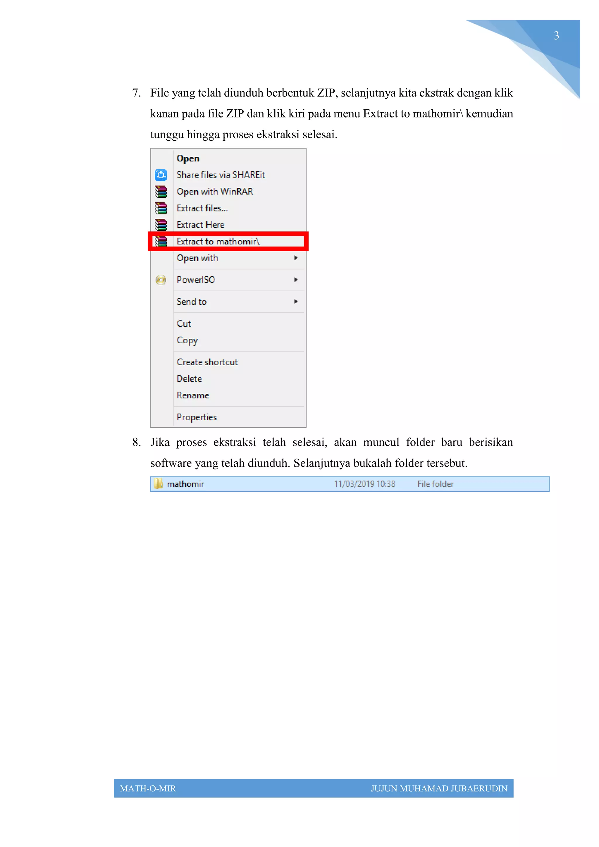 Panduan Menginstall Software Math O Mir | Software Matematika | PDF