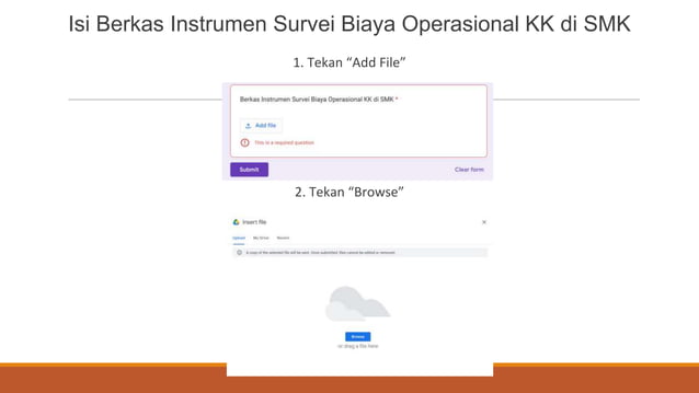Panduan Mengisi G-form Unggah Instrumen Survei Biaya.pptx