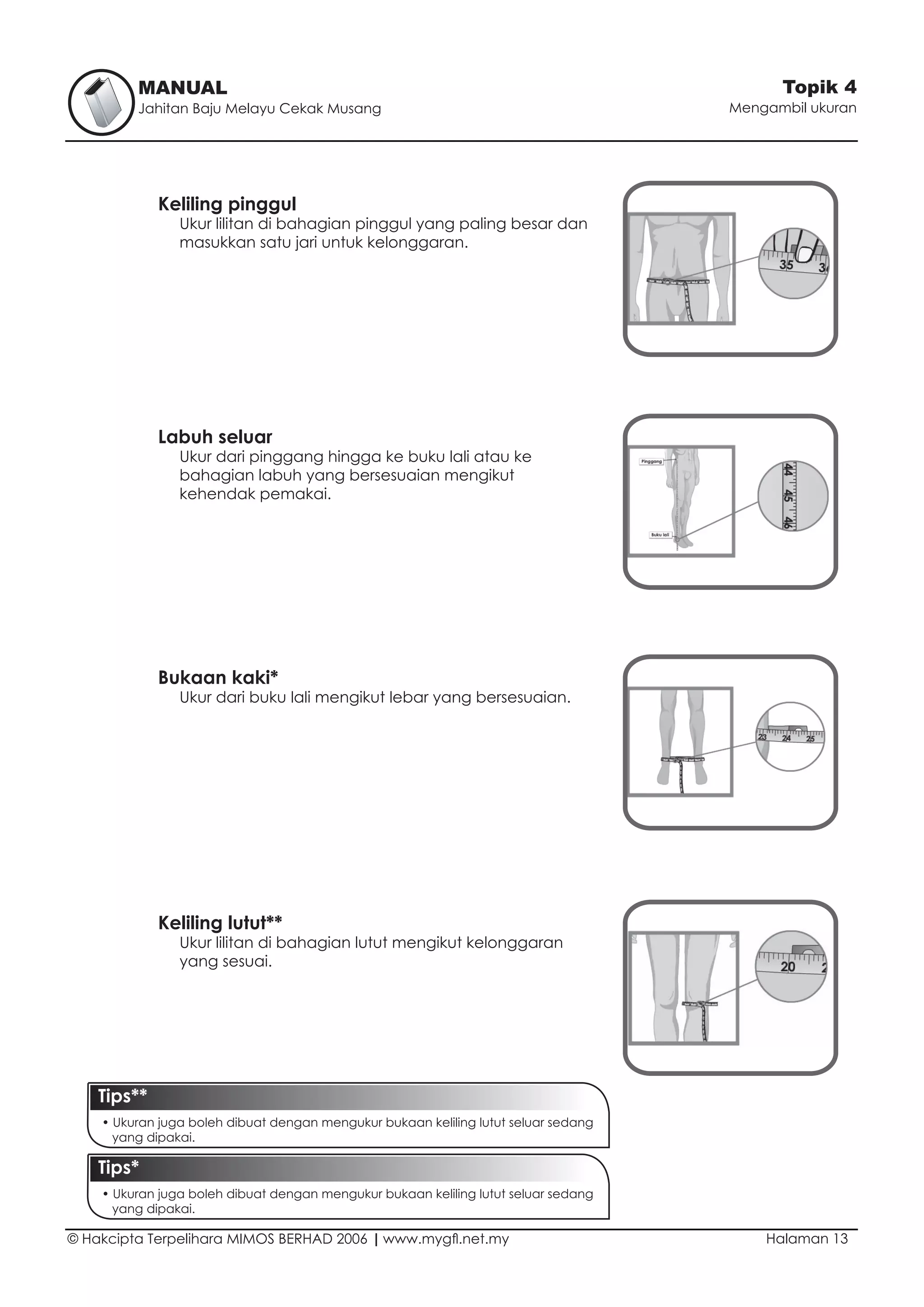 Panduan menjahit | PDF