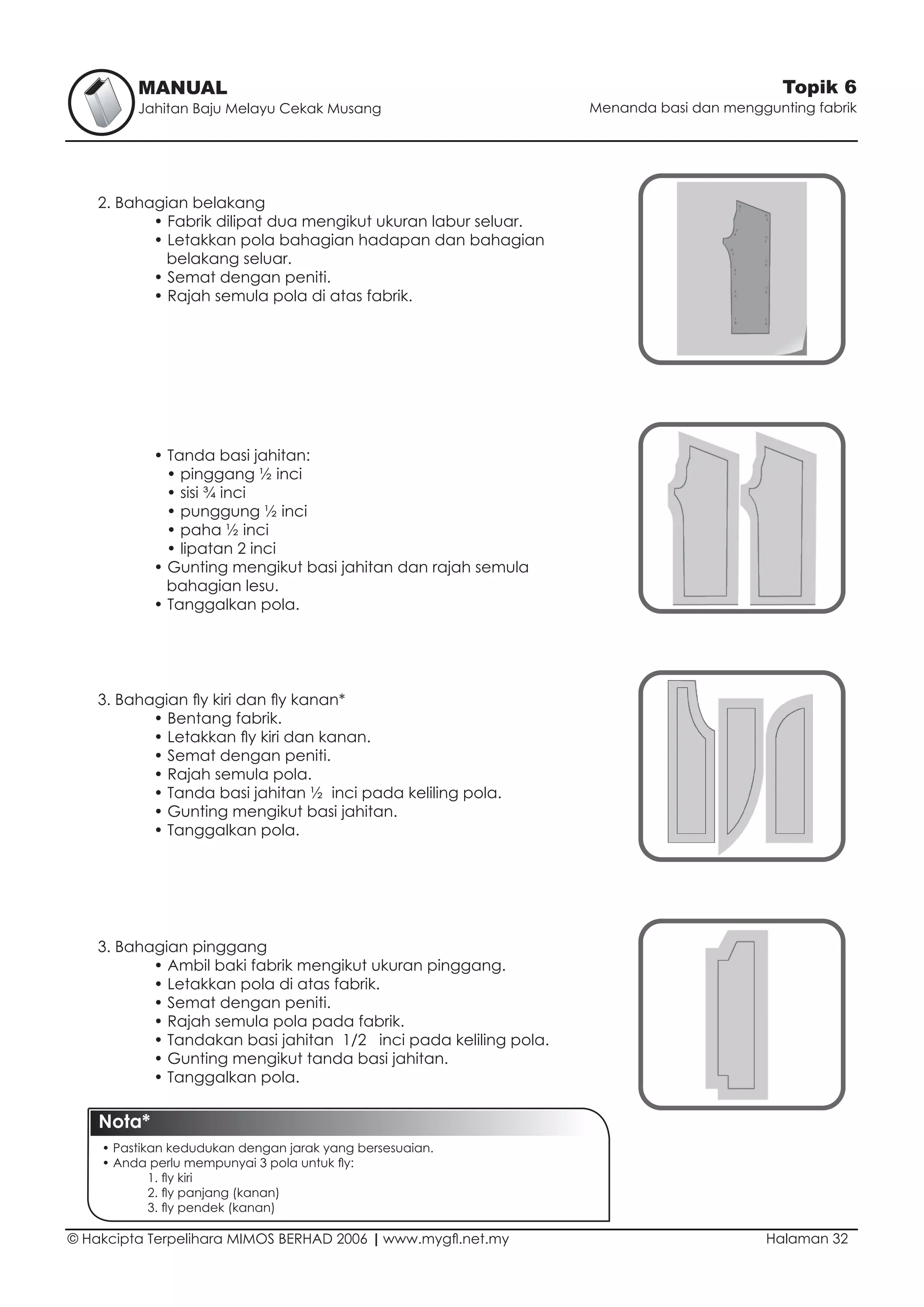 Panduan menjahit | PDF