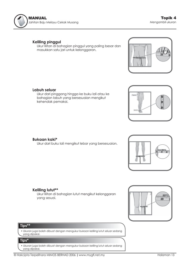 Panduan menjahit | PDF