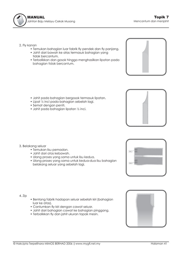 Panduan menjahit | PDF